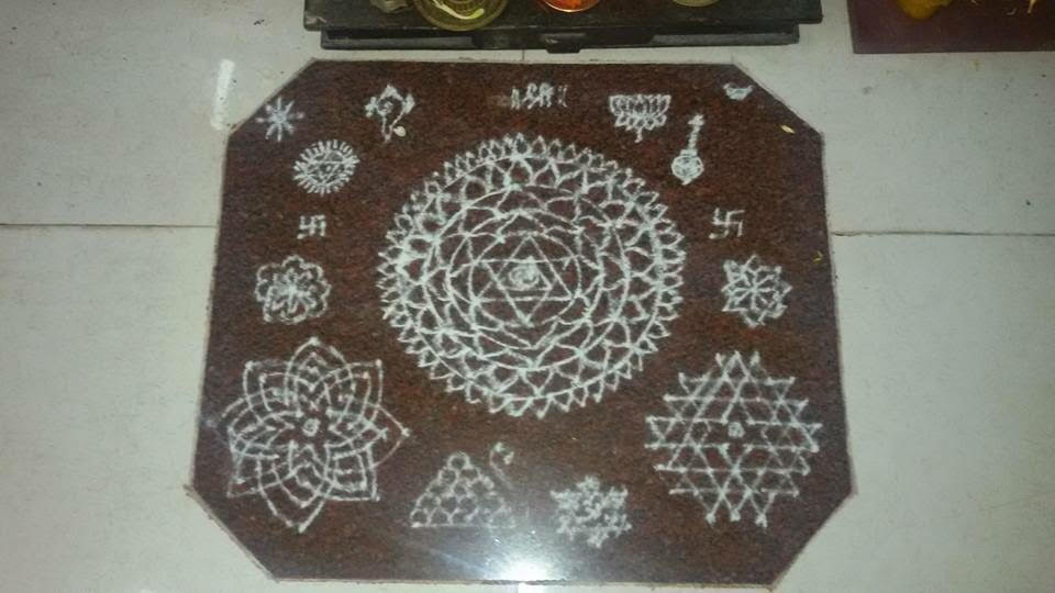 Devara mane rangoli – Madhwa