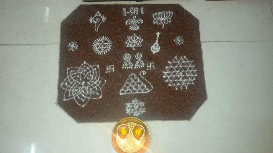 Devara mane rangoli – Madhwa